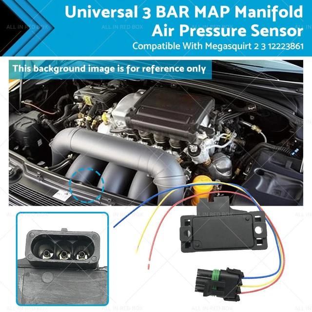 UNIVERSAL 3BAR MAP Manifold Air Pressure Sensor Suitable For Megasquirt 12223861 $28.99 ...
