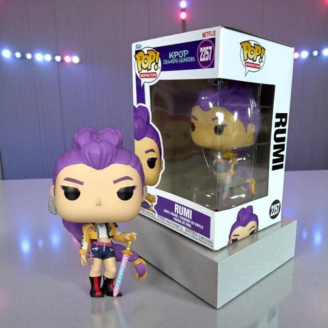 FUNKO POP! ANIMATION 2257 Rumi KPOP Demon Hunters Netflix Vinyl Figure ...