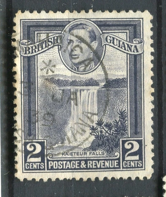 BRITISH GUIANA; 1938 early GVI Pictorial issue fine used 2c. value £1. ...
