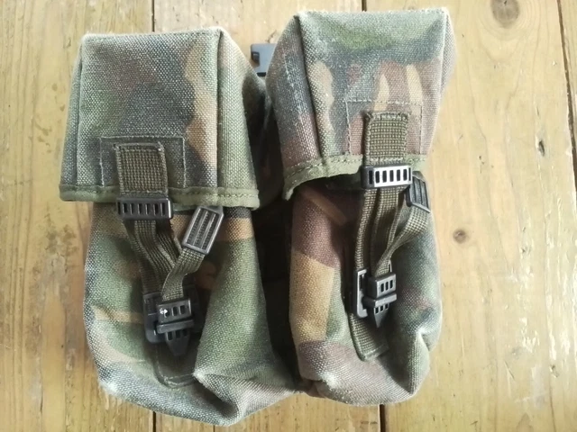 BRITISH ARMY PLCE Universal Ammunition / Double Magazine Pouch DPM ...