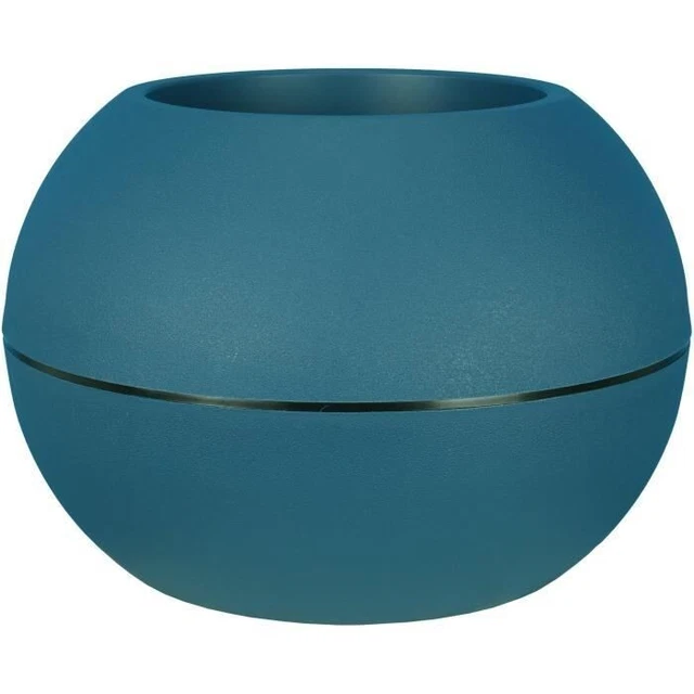 BAC A FLEURS rond RIVIERA GRANIT BOULE - Plastique - Diametre 50 cm ...