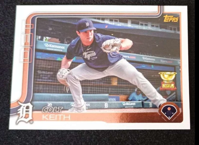 RARE TOPPS 2025 MLB Series One Colt Keith Gold Mirror Variation #180 ...