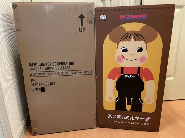 FIGURINE MEDICOM NEUVE BE@RBRICK Peko-chan Coffee Milky 1000 % ...