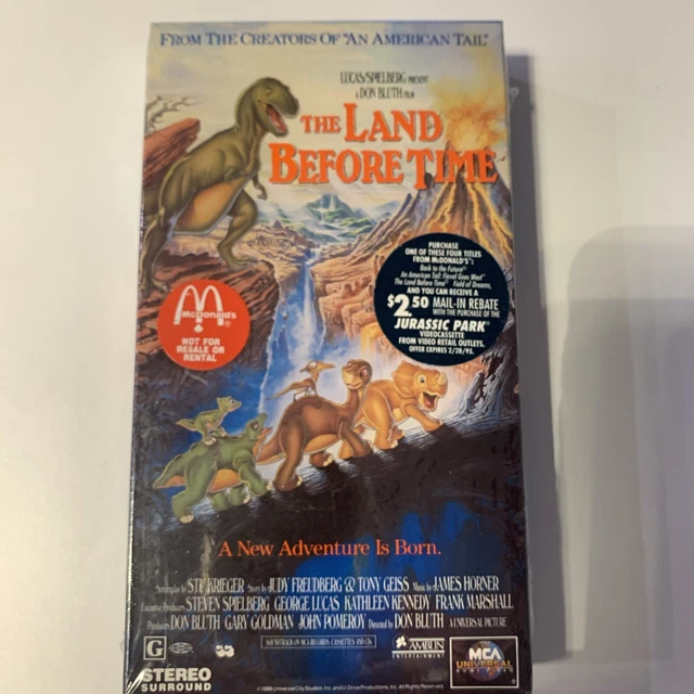 THE LAND BEFORE Time A New Adventure is Born 1988 VHS McDonalds PROMO ...