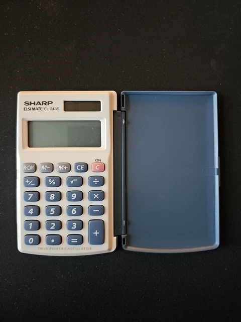 SHARP ELSI MATE EL-243S - Taschenrechner - NEUWERTIG- Kaum Benutzt EUR ...