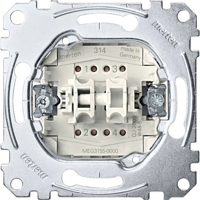 MERTEN INSERT DOUBLE interrupteur à bascule MEG3155-0000 EUR 34,98 ...