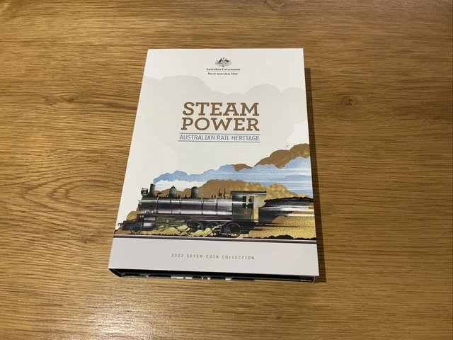 2022 AUSTRALIAN STEAM POWER TRAINS COMPLETE SET OF 7PCs 50cent COINS IN ...