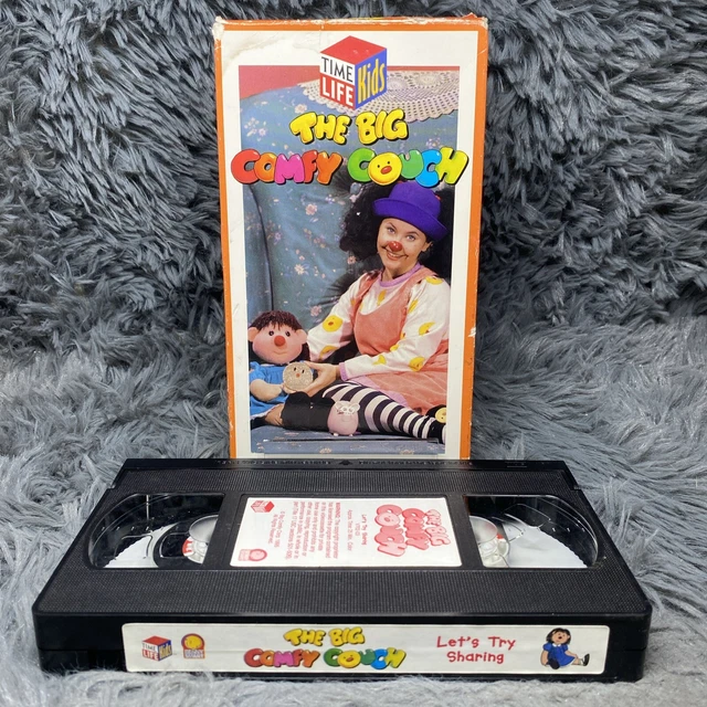 THE BIG COMFY Couch Let’s Try Sharing VHS Tape 1995 Time Life Cartoon ...
