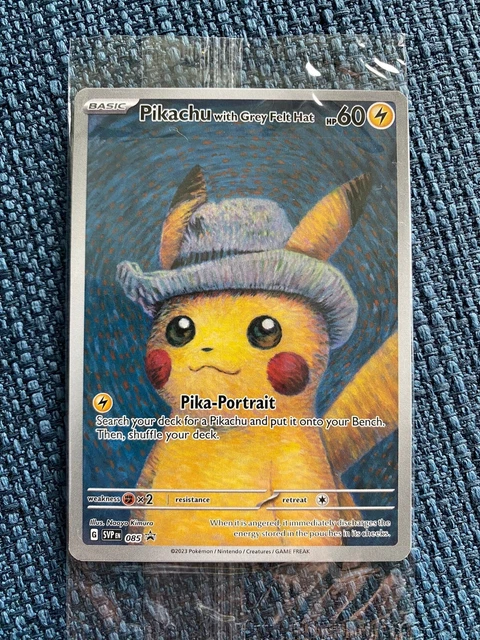 POKÉMON × VAN Gogh Museum: Pikachu with Grey Felt Hat Promo Card x1 ...