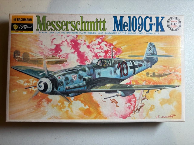 BACHMANN FUJIMI WWII Messerschmitt Me109G-K 1/48 Scale Model Airplane ...
