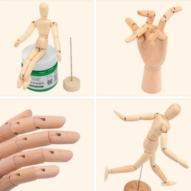 WOODEN MANNEQUIN HAND Drawing Sketch Mannequin Model Wooden Manikin ...