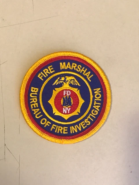 FDNY SMALL LOGO New York City Fire Dept Marshal Commemorative Collector ...