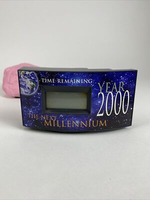 VINTAGE MILLENNIUM 2000 COUNTDOWN CLOCK ~ Y2K Are You Ready? ~ New in ...