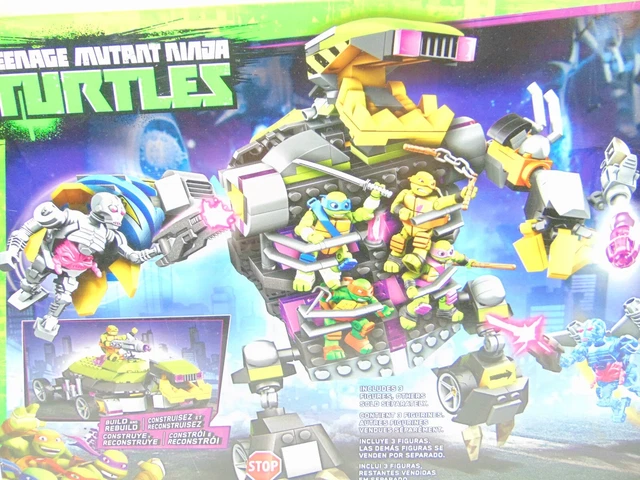 MEGA BLOKS NINJA turtles nickelodeon véhicule robot transformable ...