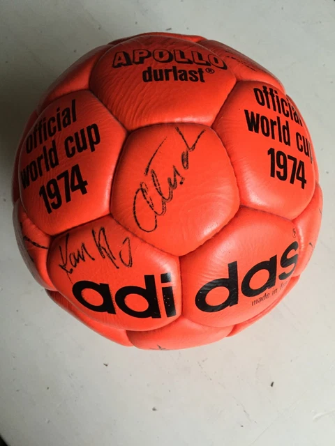 BALLON ADIDAS APOLLO durlast Official World Cup Ball 1974 Made in ...