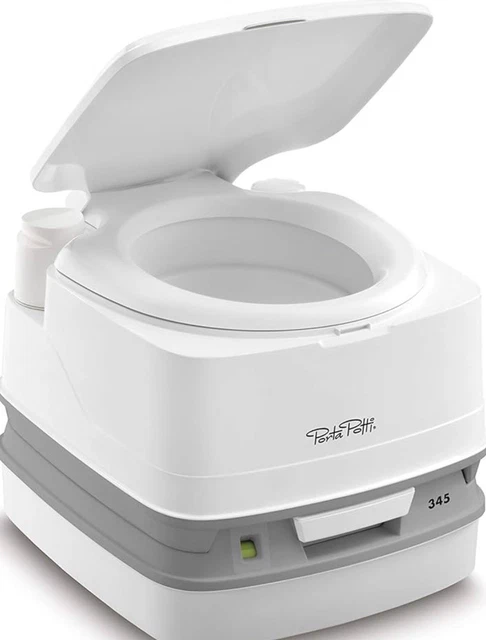 THETFORD PORTA POTTI 345 Portable Toilet - White-Grey VGC £52.68 ...