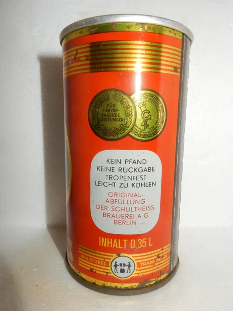 SCHULTHEISS PATZ-PILS STAHL Bierdose aus DEUTSCHLAND (35cl) über 50 ...