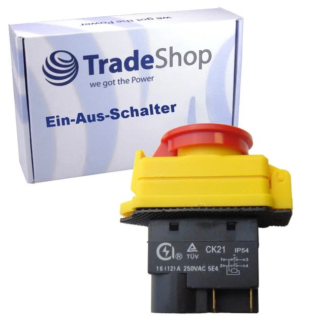 EIN AUS ELEKTRO Schalter Taster 4 Pins 16A 250V für Gehrungssäge ...
