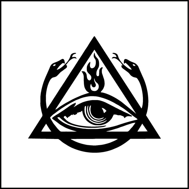 ALL SEEING EYE Order Of The Triad Symbol Vinyl Decal $3.00 - PicClick CA