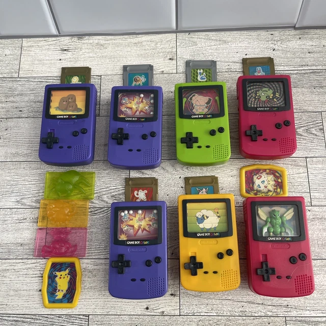 POKÉMON MINI NINTENDO Gameboy Color Burger King 2000 lot of 7 toys w ...