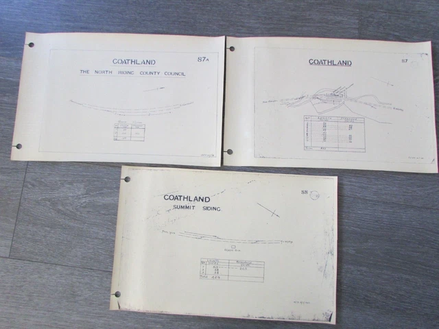 GOATHLAND FRÜH 3ER Set Eisenbahngleise Plandiagramme LNER Zuglinie EUR ...