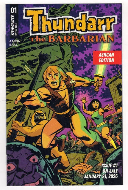 THUNDARR THE BARBARIAN #1 Ashcan Edition (2026) Dynamite Entertainment ...