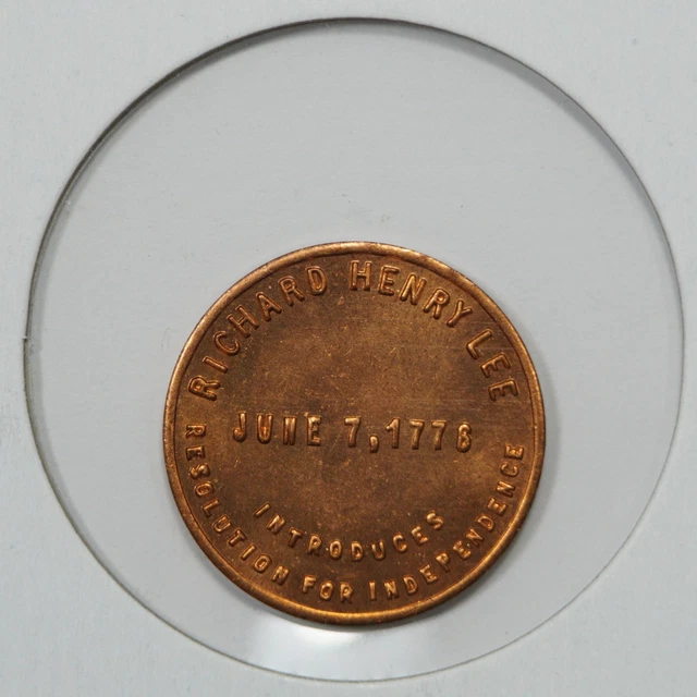 RICHARD HENRY LEE American Revolution 1976 US Bicentennial Indian Head ...