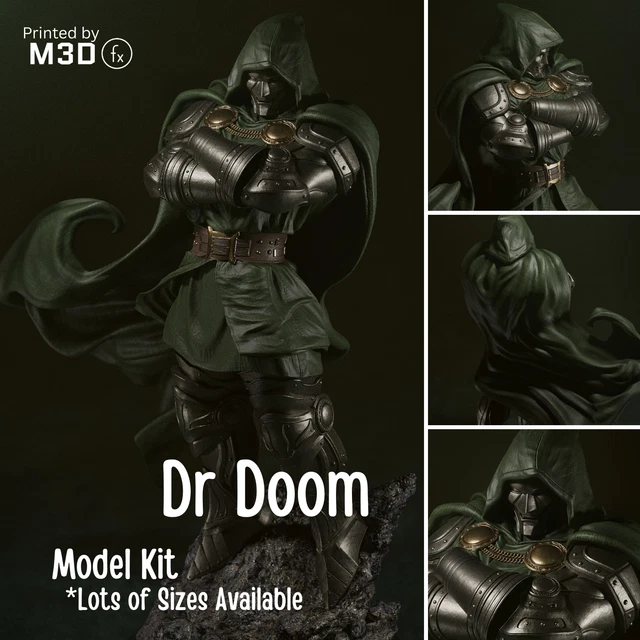 DR DOOM - 3D model kit Statue (1:6, 1:9, 1:12, 1:24 75mm) Fan Art ...