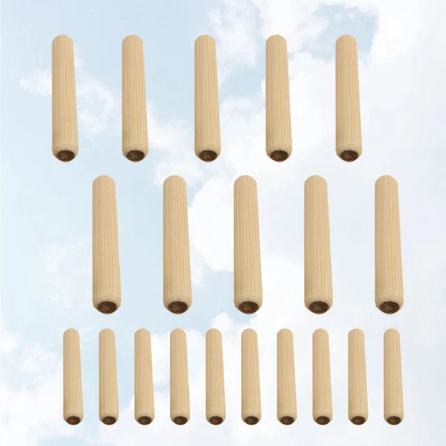 WOODEN DOWEL PLUGS Dowel Pin Fluted Wood Dowels Crafts Wooden Dowel £14 ...