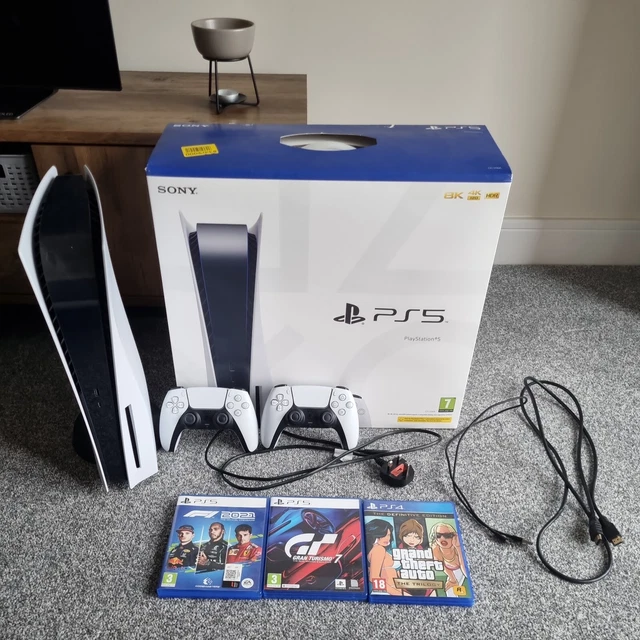 PLAYSTATION 5 PS5 console disc edition - 2 controllers - 3 games £419. ...