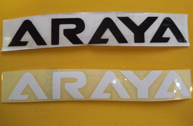 ARAYA GENUINE DIE-CUT Decal (Individual letters) Sticker White or Black ...