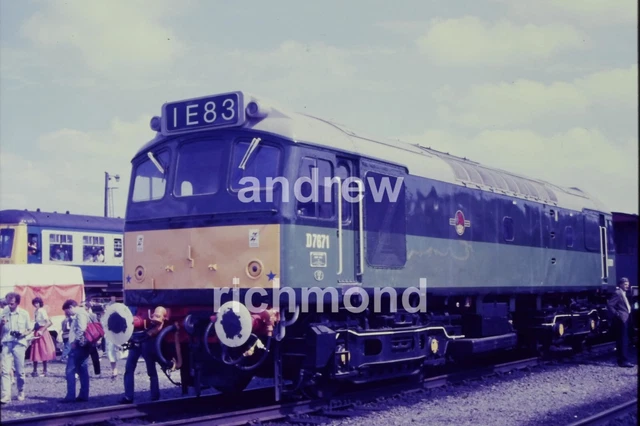 EX BR CLASS 25 Diesel D7671 Jun 1989 Lot of 4 x Original 35mm Railway ...