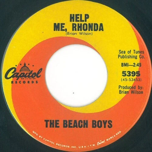 BEACH BOYS - Help Me, Rhonda / Kiss Me, Baby U.s. 1965 2 Tracks 7 ...