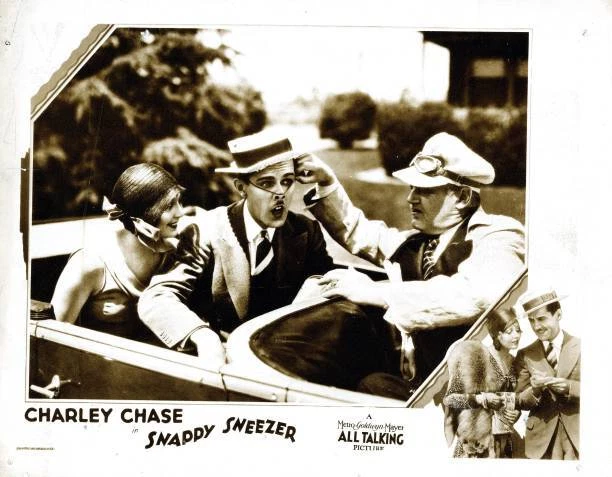 SNAPPY SNEEZER LOBBY Card Thelma Todd Charley Chase Anders Old Movie ...