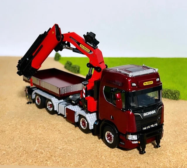 CASSONE MOBILE SCANIA highline+gru palfinger PK135.002 TEC7+jib Camion ...