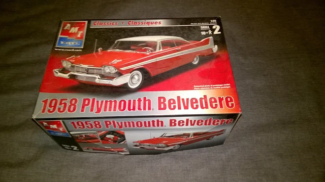 RARE AMT/ERTL 1:25 1958 Plymouth Belvedere ‘Christine’ Model Kit £25.00 ...