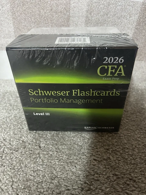 KAPLAN SCHWESER CFA Level 3 2026 Flashcards. Portfolio Management. NEW ...