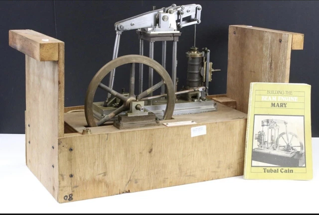 LIVE STEAM BEAM Engine "Mary" tubal cain stationary engine large smooth ...
