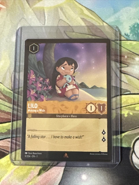 DISNEY LORCANA - Lilo Making a Wish Rare #9/204 Non Foil - NM £9.75 ...