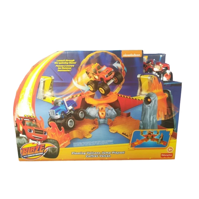 BLAZE AND THE Monster Machines Flaming Volcano Jump Playset Fisher ...