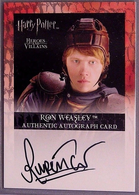 HARRY POTTER-RUPERT GRINT-RON Weasley-H&V-Signed-Movie-Signature ...