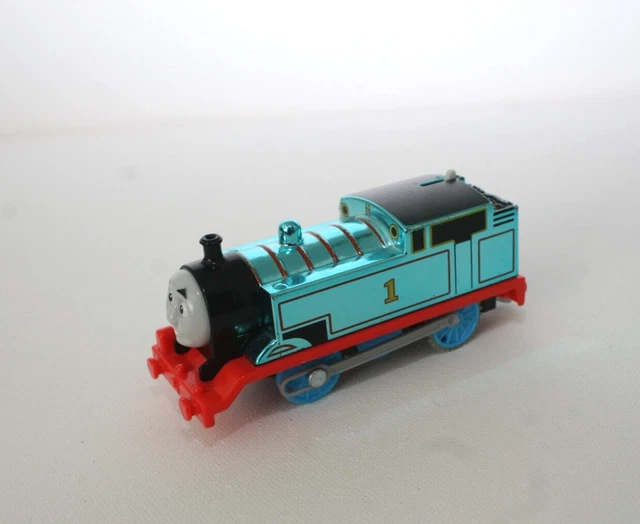 THOMAS AND FRIENDS Trackmaster Train Shiny Metallic Blue Thomas £12.99 ...