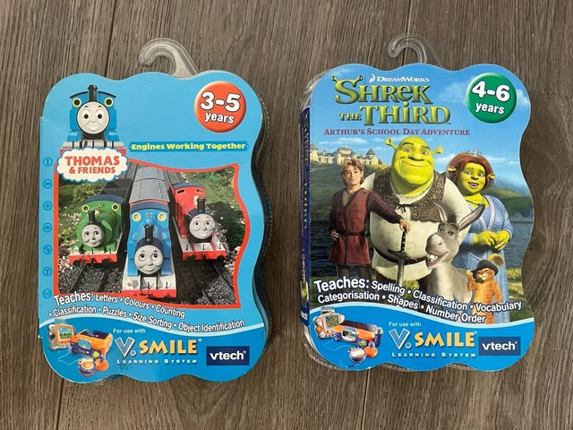 VTECH V.SMILE THOMAS The Tank Engine & Shrek the Third games. Boxed. 3 ...