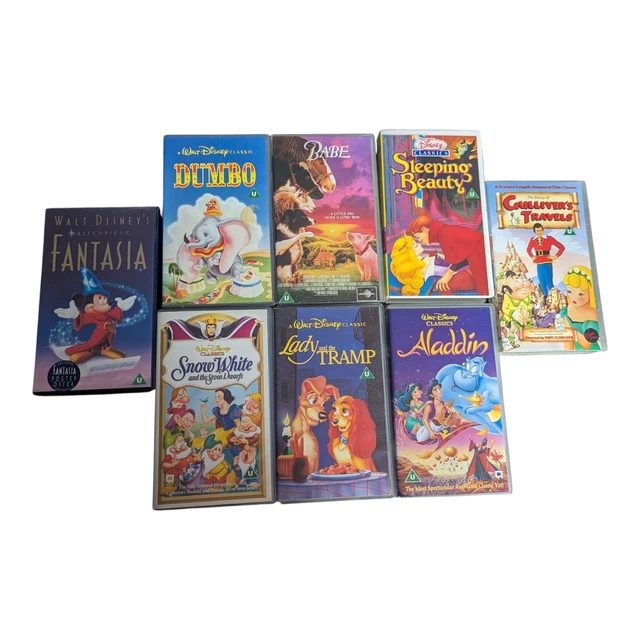 KIDS VINTAGE VHS Bundle Disney Children Movies X 8 Video Tapes £10.99 ...