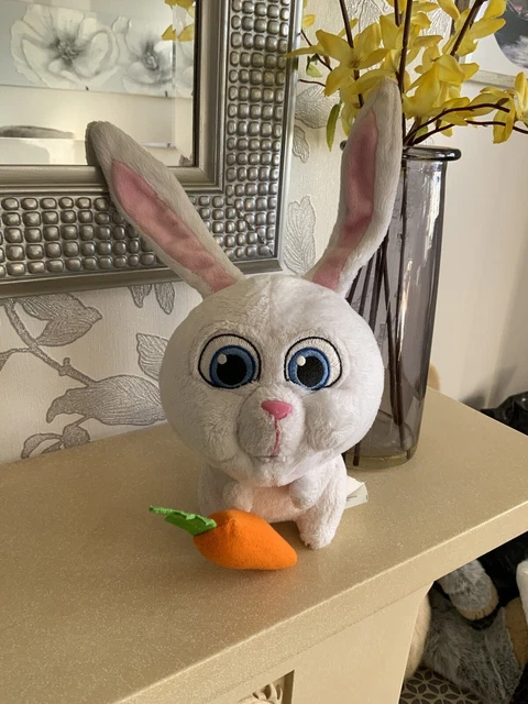 SNOWBALL PLUSH SECRET Life of Pets Stuffed Bunny Rabbit Cuddly 6” Soft ...