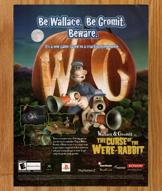 WALLACE & GROMIT Curse Were Rabbit - Video Game Print Ad / Poster Promo ...