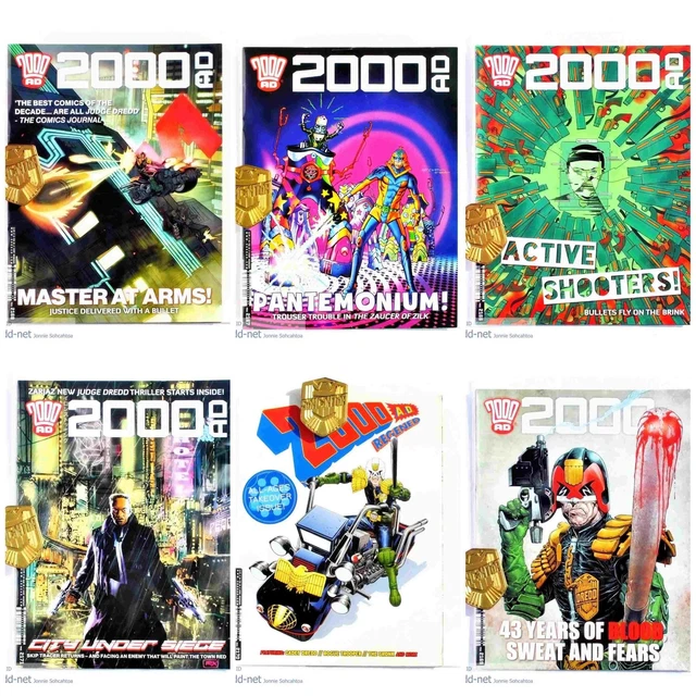 2000AD PROG 2166-2171 Judge Dredd Birthday Comics 6 Issues 29 1 20 ...