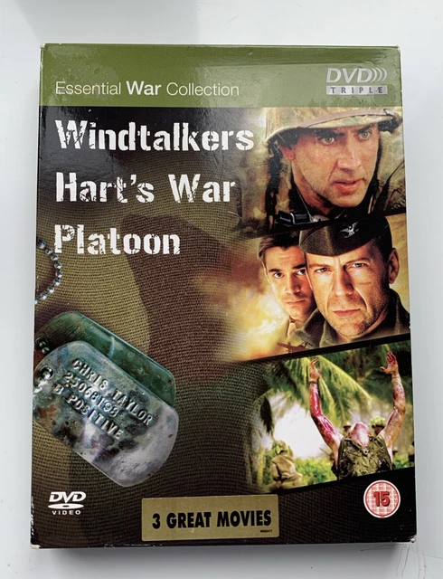 WINDTALKERS / HART'S War / Platoon [DVD] Three War Film Greats Bruce ...