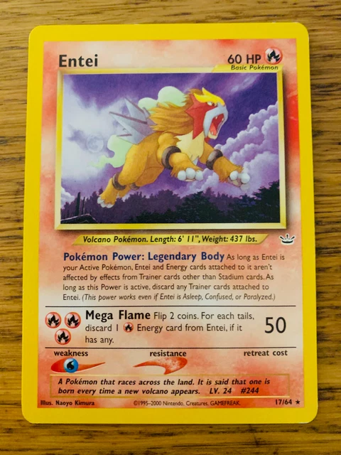 ENTEI (17/64) RARE Neo Revelation Set Pokemon Card! FREE P&P! £15.99 ...