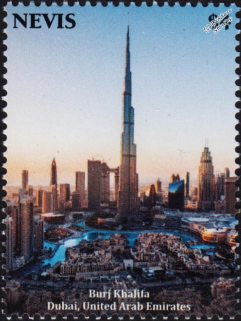 BURJ KHALIFA DUBAI UAE World's Tallest Building Skyscraper Stamp (2022 ... BURJ KHALIFA DUBAI UAE World's Tallest Building Skyscraper Stamp (2022 ...